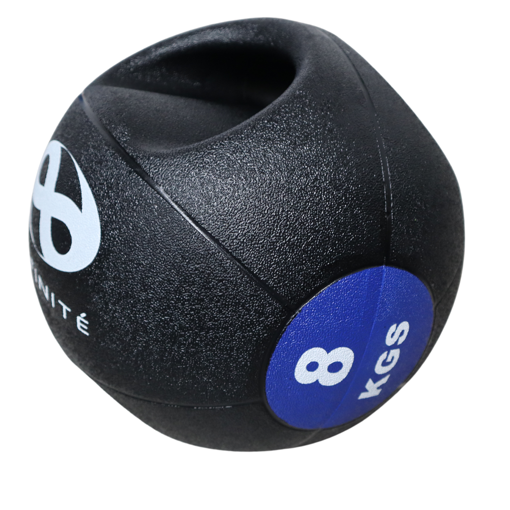 Infinité Balón medicinal con agarre 8kg/ Medicinal Ball with grip 8 kg ...
